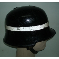 German M34 Square Dip Fireman's Helmet, Black: Shop Military Goods in ...